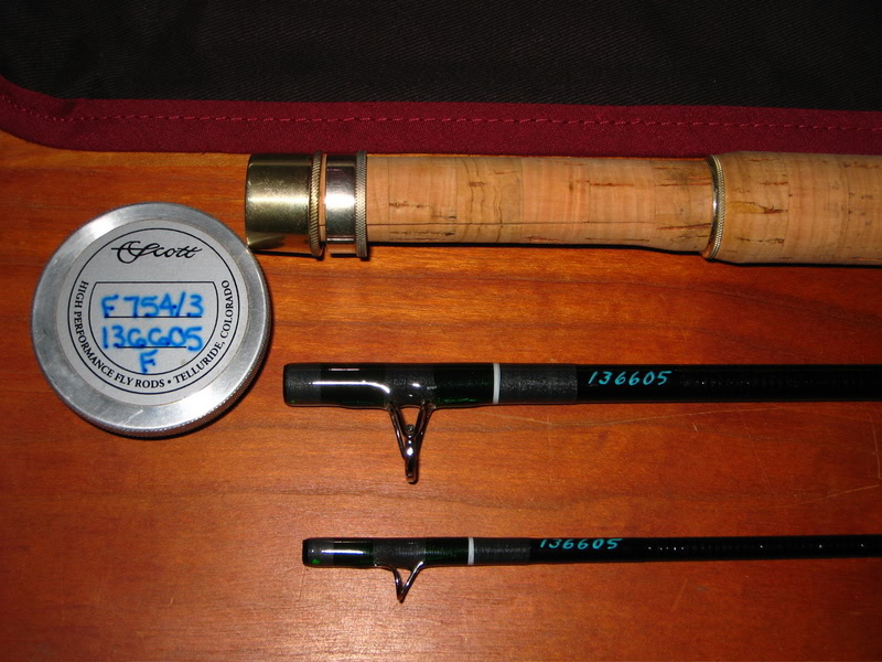 Scott Fiberglass 7.5' 3-piece 4-weight | Rod Photos | Fiberglass Flyrodders