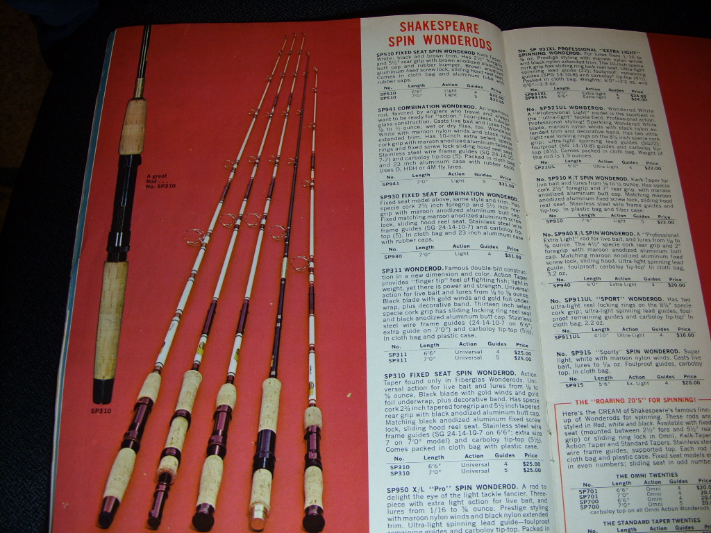 SHAKESPEARE Glass Fly Rod Catalog Listings 1947-1981 | Collecting ...
