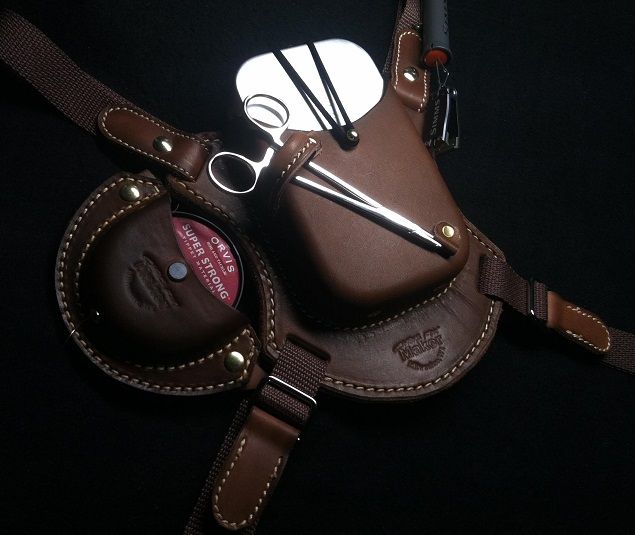 Fly Box/tippet Leather fishing rig finished. | Rod Building and Tackle ...