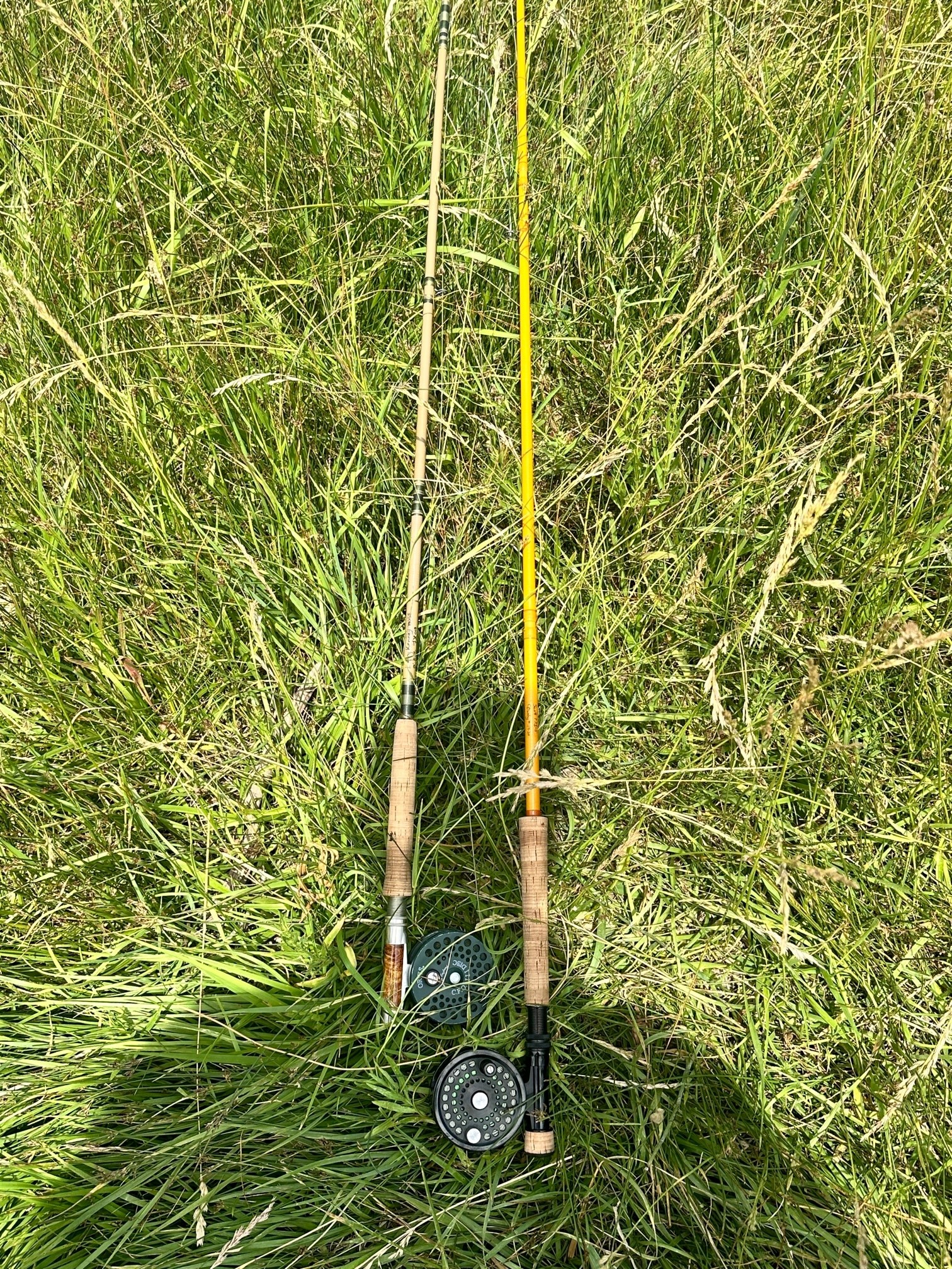 Two rods with the same provenance - Larry Kenney 8055 and Scott F755 ...