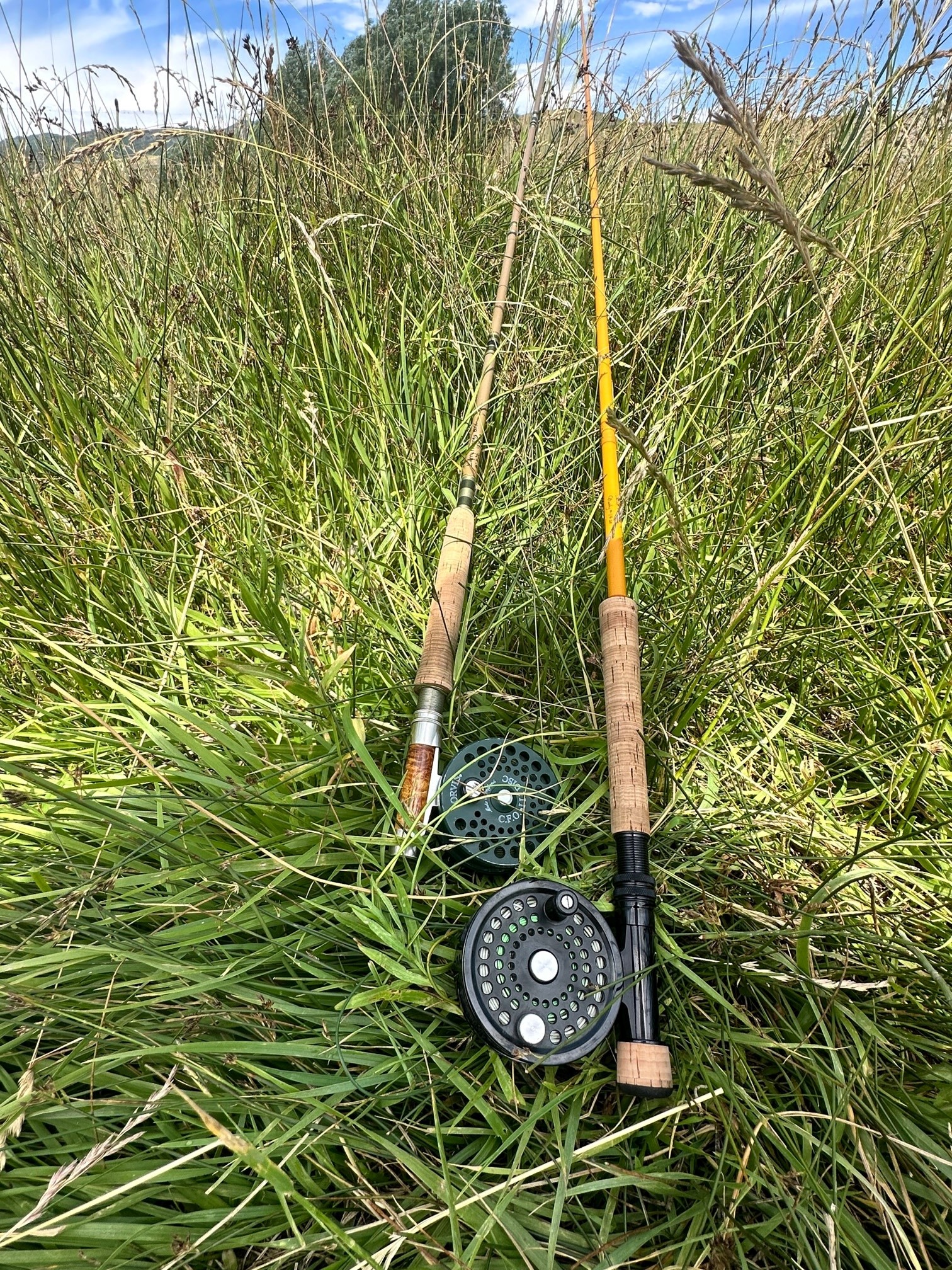 Two rods with the same provenance - Larry Kenney 8055 and Scott F755 ...